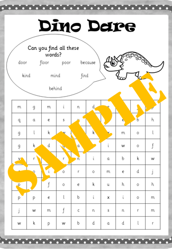 Year 2 Common Exception Words - Word searches and Word Jumbles by ...