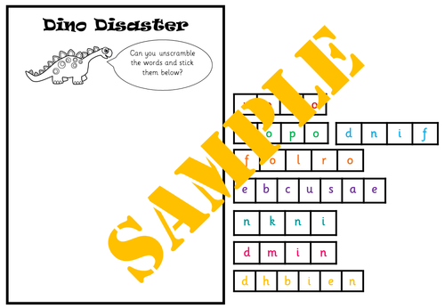 Year 2 Common Exception Words - Word searches and Word Jumbles by ...