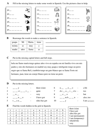 ¿Cómo eres? What are you like? by wylamuk - UK Teaching Resources - TES