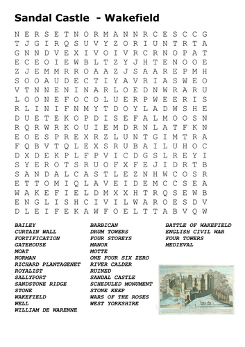 Castles Word Search Pack | Teaching Resources