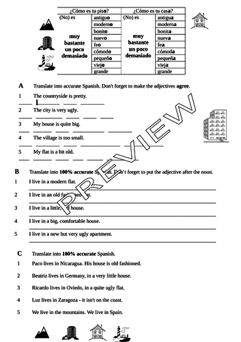¿Cómo es tu casa? Describing your house | Teaching Resources
