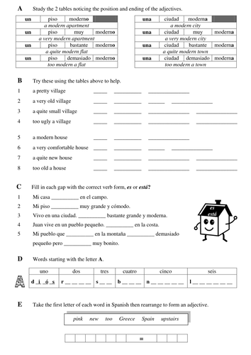 ¿Cómo es tu casa? Describing your house by wylamuk - UK Teaching ...