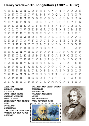 US Literature Word Search Pack | Teaching Resources
