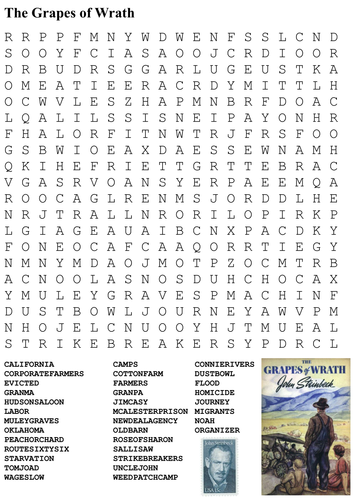 US Literature Word Search Pack | Teaching Resources