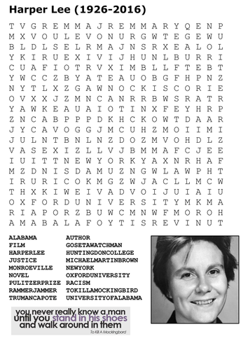 US Literature Word Search Pack | Teaching Resources