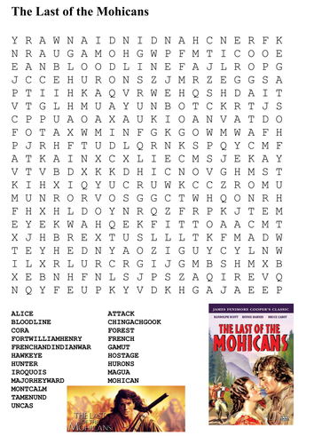US Literature Word Search Pack | Teaching Resources