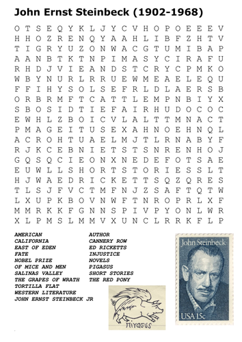 US Literature Word Search Pack | Teaching Resources