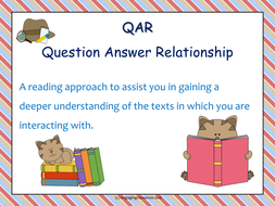 Introduction to Question-Answer Relationship for STUDENTS – Reading ...