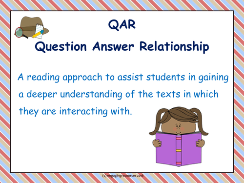 Introduction to Question-Answer Relationship for STAFF – Whole School ...