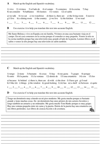 En mi dormitorio; Describing my bedroom by wylamuk - UK Teaching ...