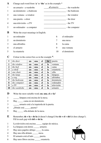 En mi dormitorio; Describing my bedroom by wylamuk - UK Teaching ...