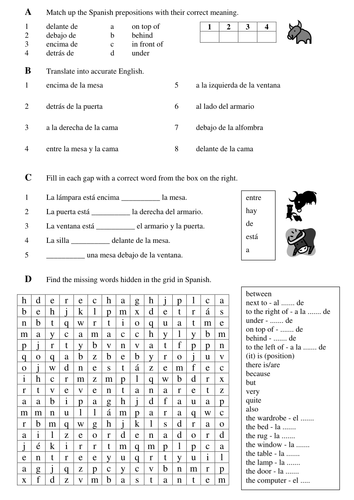 En mi dormitorio; Describing my bedroom by wylamuk - UK Teaching ...