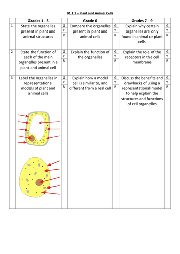 OCR GCSE 9-1 Gateway Combined Science/Biology B1.1 Unit SoW | Teaching Resources