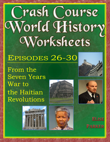 Crash Course World History Worksheets Episodes 26-30 | Teaching Resources