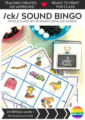 /CK/ Word Bingo | Teaching Resources
