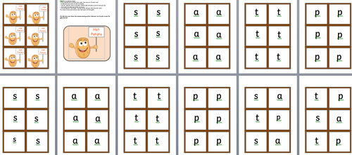 Hot Potato games 9 in total Reception letters & sounds phase 2 ...
