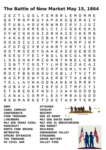 The US Civil War Word Search Pack | Teaching Resources