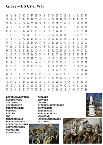 The US Civil War Word Search Pack | Teaching Resources