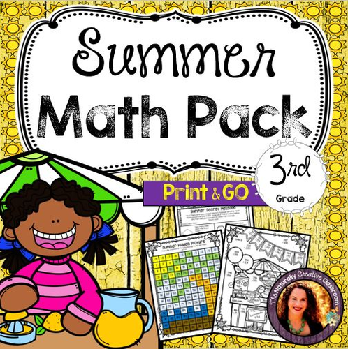 Summer Math Pack for 3rd Grade | Teaching Resources