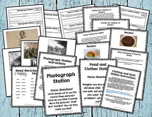 Life as an American Slave Interactive Stations | Teaching Resources