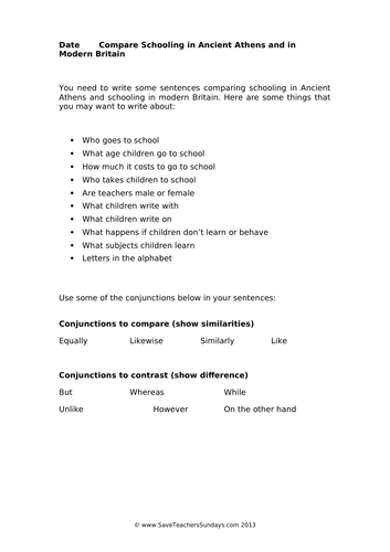 School and Democracy in Ancient Greece KS2 Lesson Plan, Text and ...