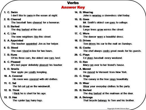 Verbs Task Cards | Teaching Resources