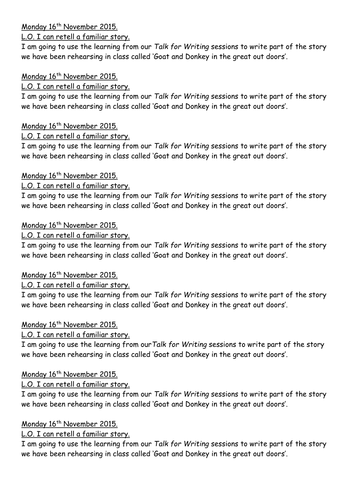 Full unit - Stories with familiar settings Year 1 planning 3 weeks ...