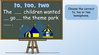 Homophones: Too, Two, To | Teaching Resources