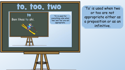 Homophones: Too, Two, To | Teaching Resources