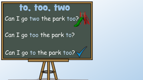 Homophones: Too, Two, To | Teaching Resources