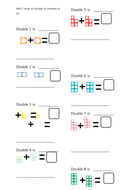 Recording doubles using numicon | Teaching Resources