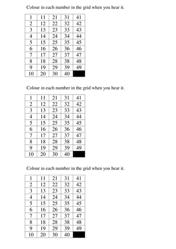 Numbers 1-70 practice by wylamuk - Teaching Resources - TES