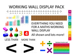MATHS WORKING WALL DISPLAY PACK ks2 | Teaching Resources