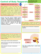 KS4 AQA GCSE Biology (Science) Control of Body Temperature Lesson ...