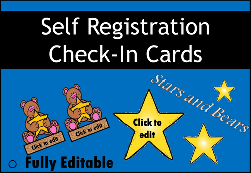 Self Registration Check-In Cards for EYFS/KS1 | Teaching Resources