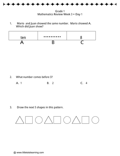 First Grade Daily Math Review BUNDLE {Entire Year} | Teaching Resources