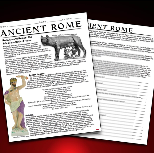 Romulus & Remus Myth, Roman Religion, Education & Social Classes ...