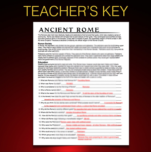 Romulus & Remus Myth, Roman Religion, Education & Social Classes ...