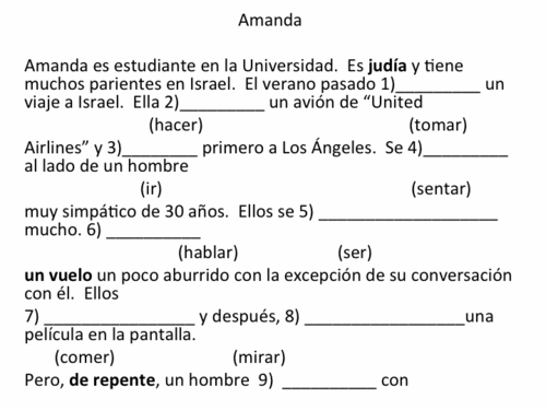 Preterite Practice- TPR Stories in Spanish | Teaching Resources