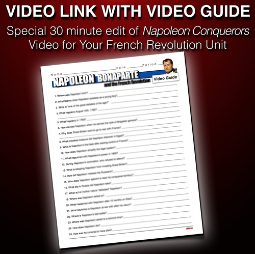 French Revolution: Napoleon Video Questions with Video Link | Teaching ...
