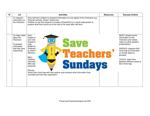 Victorian Homework Project and Presentation KS2 Lesson Plan and ...