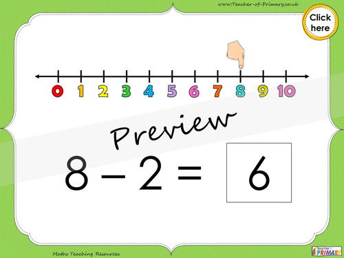 Taking Away Using a Number Line - Year 1 | Teaching Resources