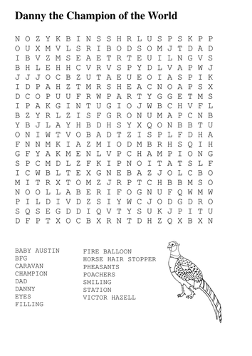 Roald Dahl Word Search Pack | Teaching Resources
