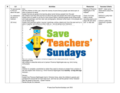 Florence Nightingale KS1 Lesson Plan and Worksheet | Teaching Resources