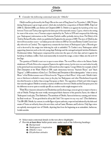 Shakespeare - Othello | Teaching Resources