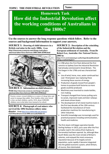 How did the Industrial revolution affect the working conditions of ...