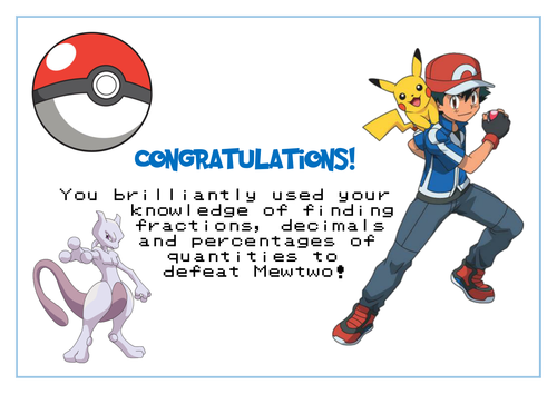 Pokemon times table tests | Teaching Resources