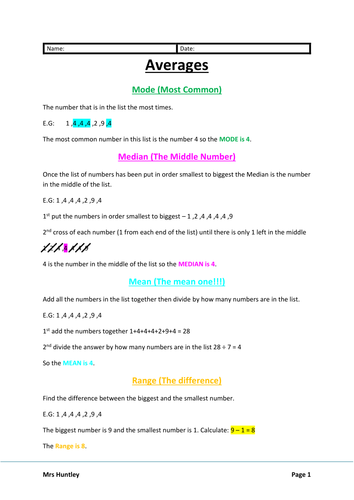 Calculating averages workbook | Teaching Resources Calculating averages workbook | Teaching Resources