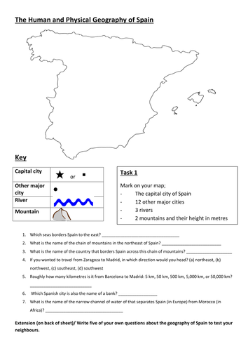 Geography of Spain bundle | Teaching Resources