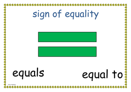 Classroom Visuals: Numbers/Words, Digit flashcards, Display of plus ...